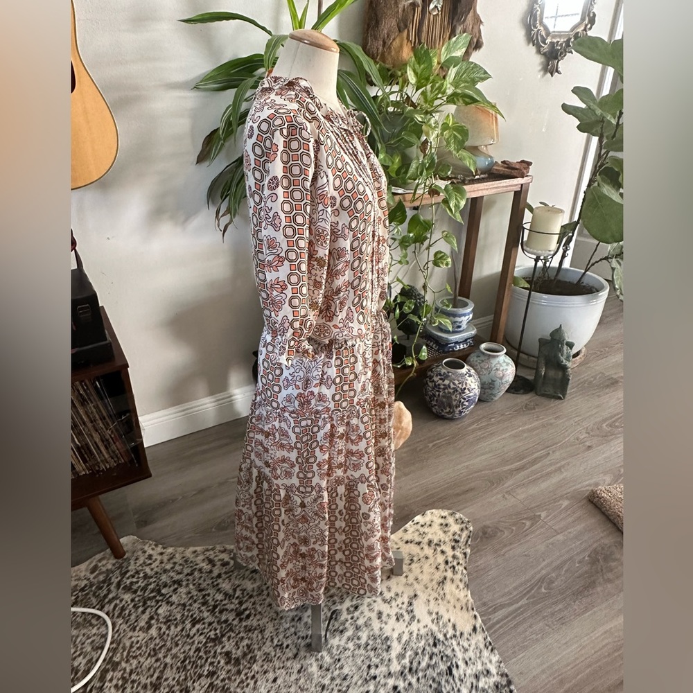 Tory Burch Silk Serena Dress Hicks Garden Printed Siz… - Gem
